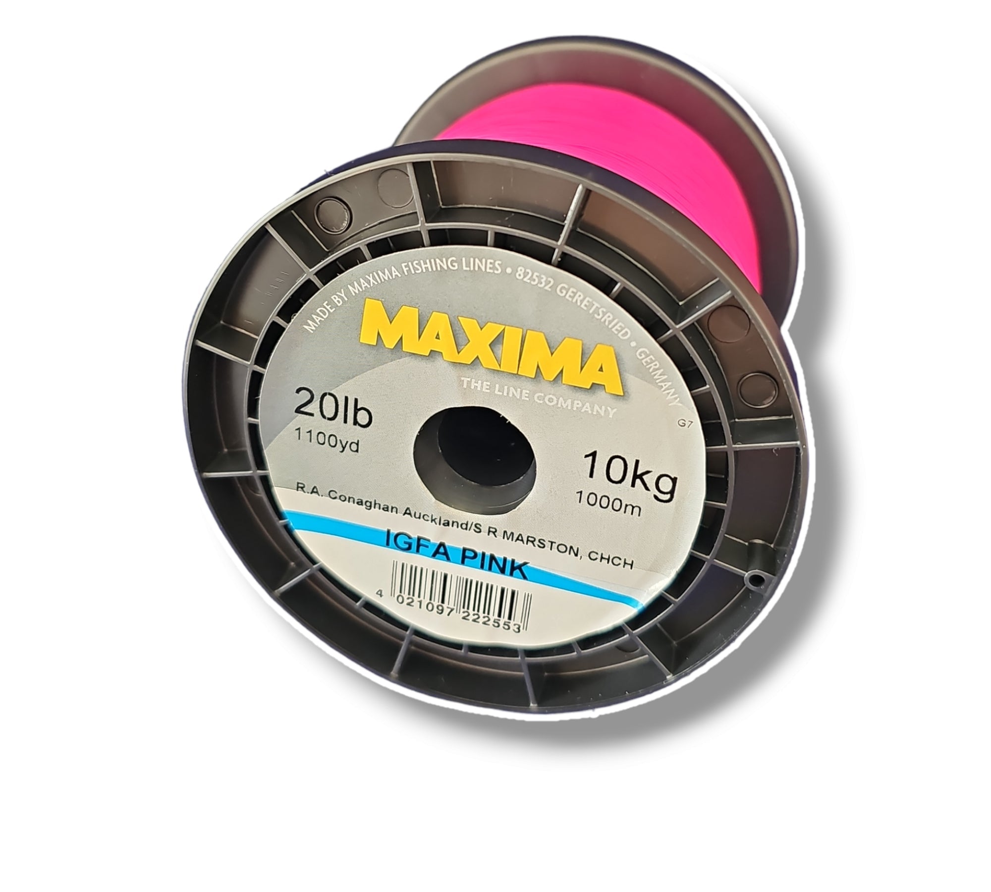 Maxima - IGFA Fibre Glow Pink 1000m Spools – Monster Distribution