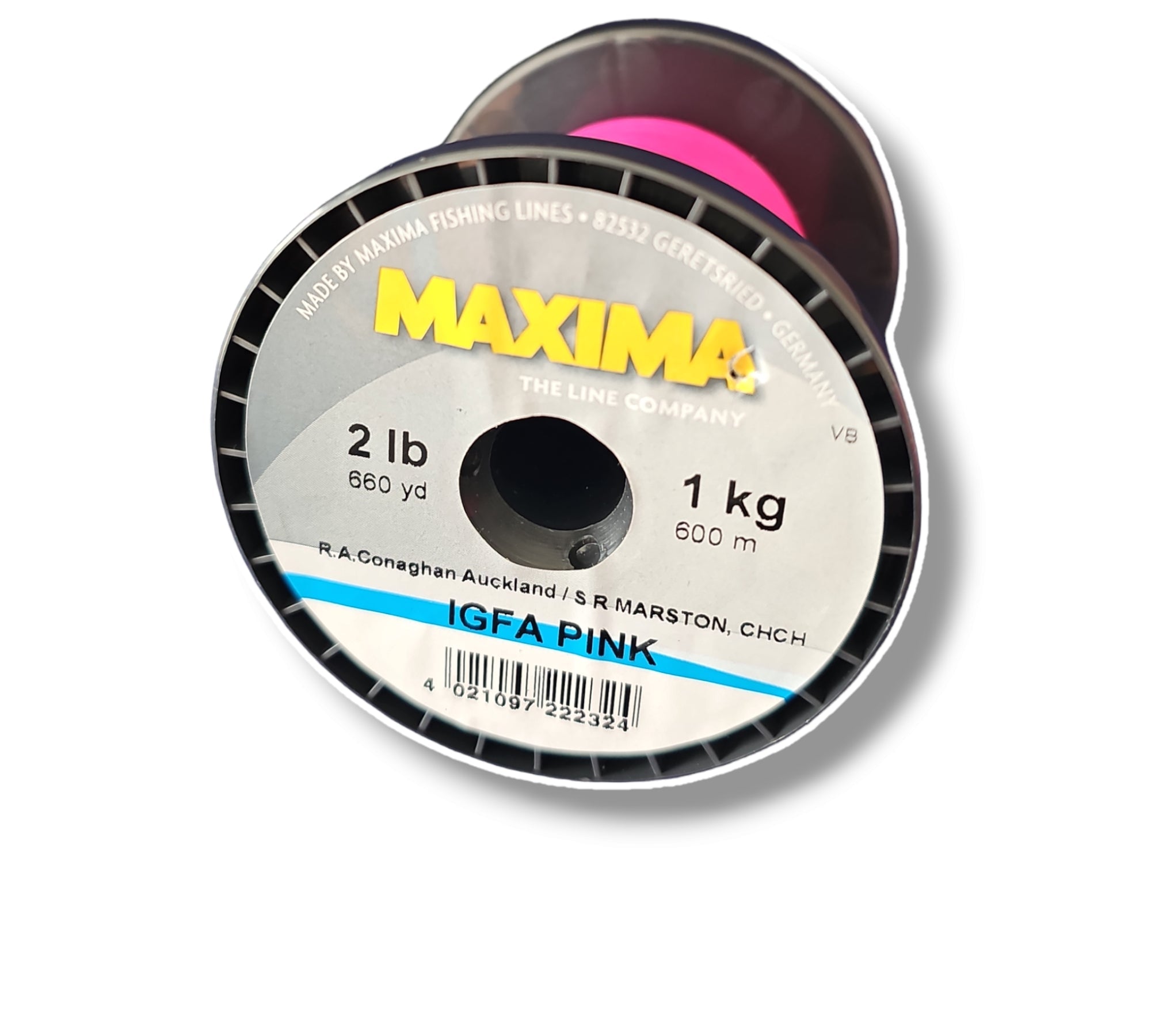 Maxima - IGFA Fibre Glow Pink 600m Spools – Monster Distribution